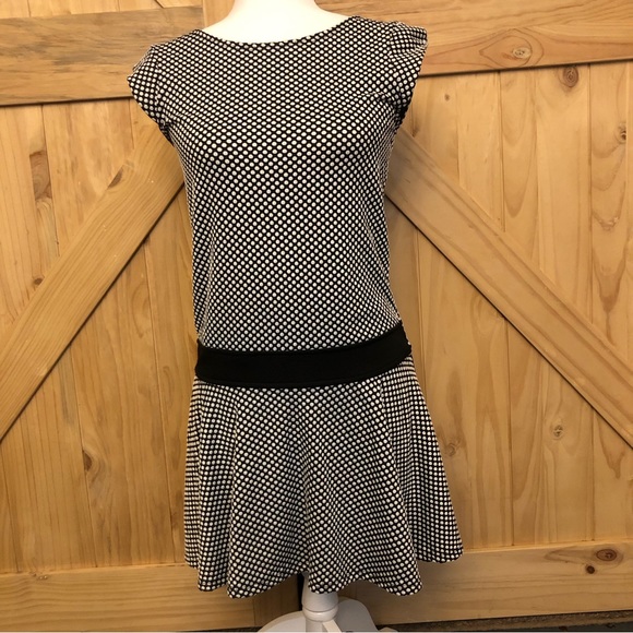 George | Dresses | George Dress Womens Xl Midi Black With White Polka ...